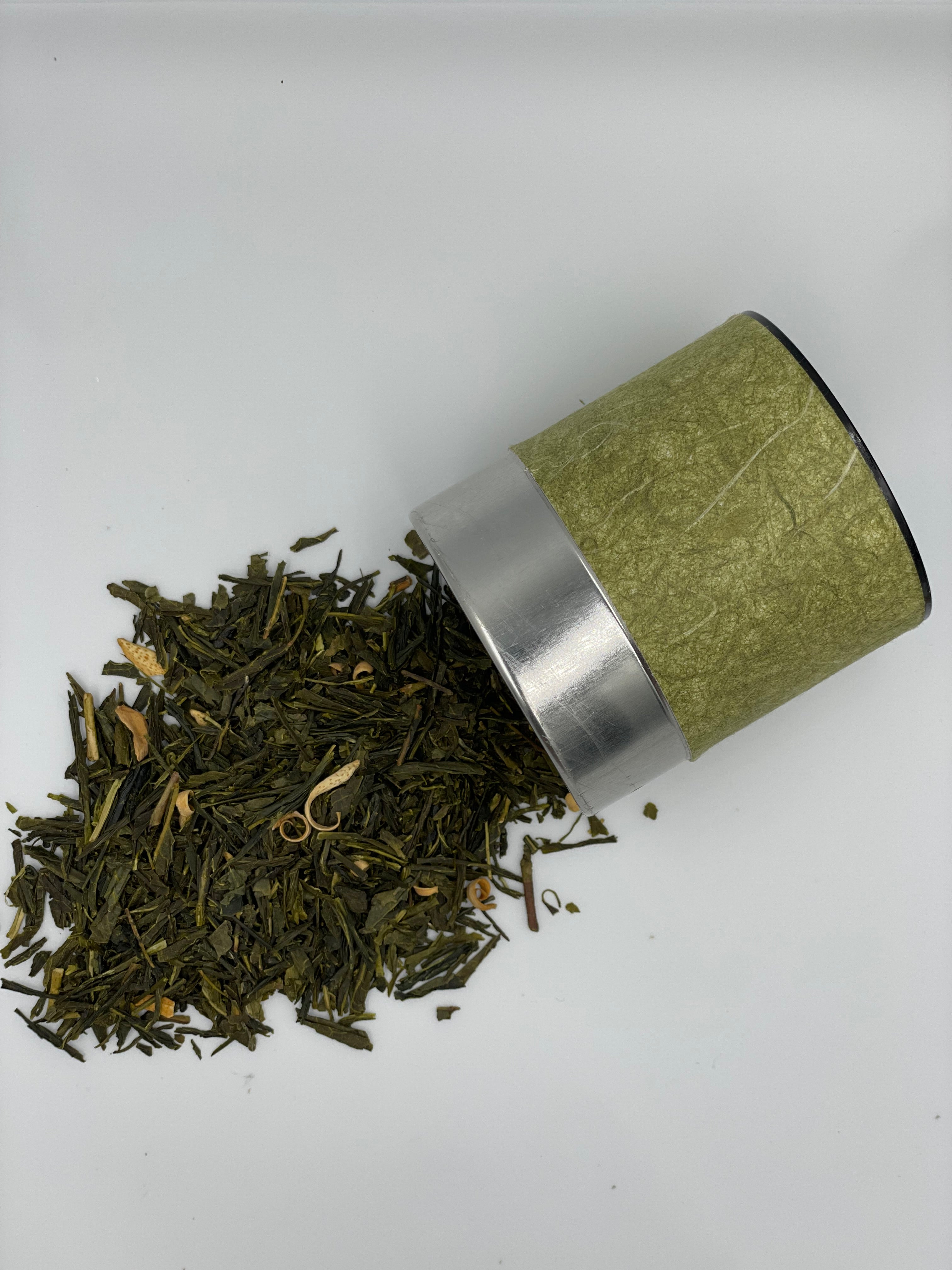Peach Green Tea SENCHA 40G MUCHARAKA – Premium Japanese Tea – MUCHARAKA TEA